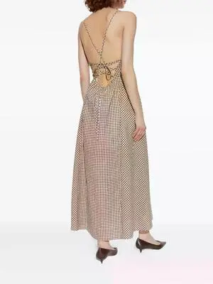 Posse Gingham Check Maxi Dress
