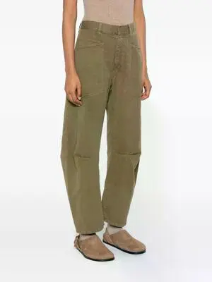 NILI LOTAN Patch-pocket Jeans - Green