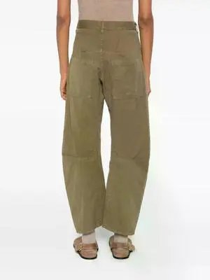NILI LOTAN Patch-pocket Jeans - Green