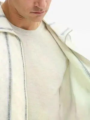 LES DEUX Striped Zip-up Jacket