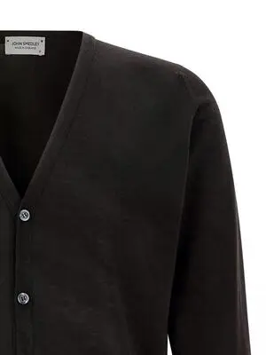 John Smedley Merino Wool Cardigan With Button Cuffs