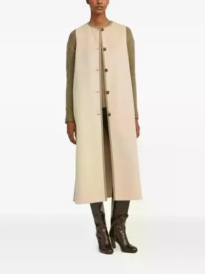 YVES SALOMON Double-sided Belted Gilet