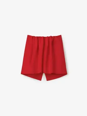 HOUSE OF DAGMAR Ruched Tube Top - Red