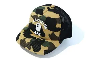 A BATHING APE 1st Camo College Mesh Cap - Yellow