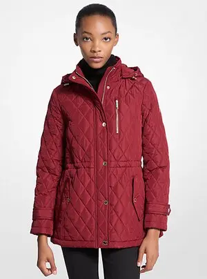 Women's Red Quilted Jackets