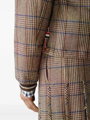 Thom Browne Hunting 4-bar Tweed Bomber Jacket