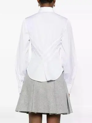 Ermanno Scervino Ruched-panel Collared Shirt