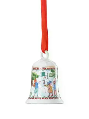HUTSCHENREUTHER Snow Scene Bell Ornament - White