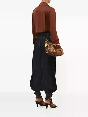 Zimmermann Long-sleeve Silk Shirt - Brown