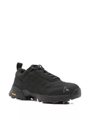 ROA Quilted Lace-up Sneakers - Black