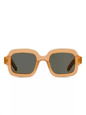 RETROSUPERFUTURE Benz Rounded-square Sunglasses - Brown