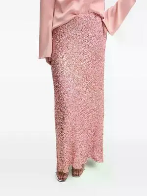 NEVER FULLY DRESSED Sequin Embellished Maxi Skirt