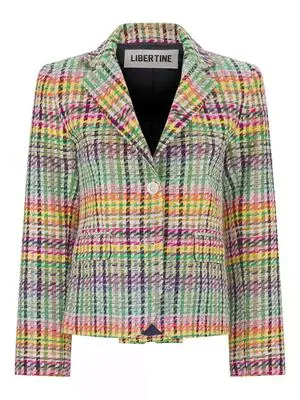 Libertine Checked Single-breasted Blazer