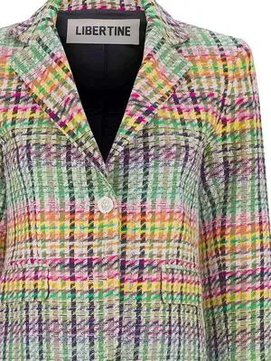 Libertine Checked Single-breasted Blazer