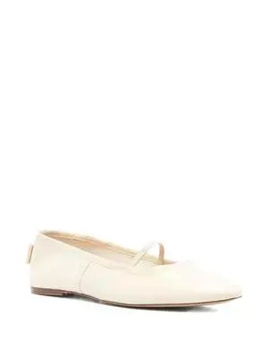 A.p.c. Swan Leather Pointed-toe Flats