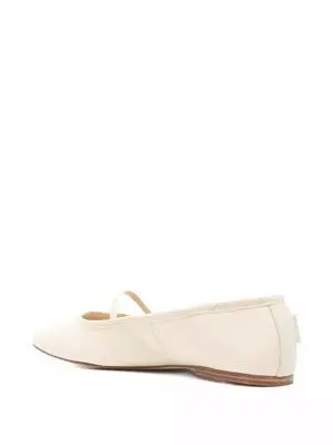 A.p.c. Swan Leather Pointed-toe Flats