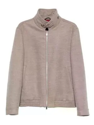 Brunello Cucinelli Zip-front High-neck Jacket