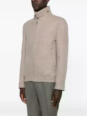 Brunello Cucinelli Zip-front High-neck Jacket