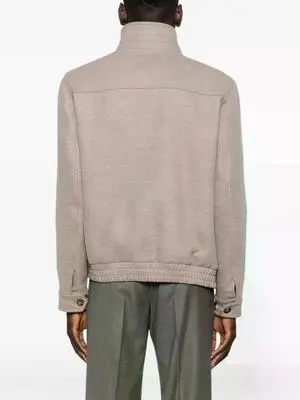 Brunello Cucinelli Zip-front High-neck Jacket