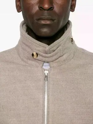 Brunello Cucinelli Zip-front High-neck Jacket
