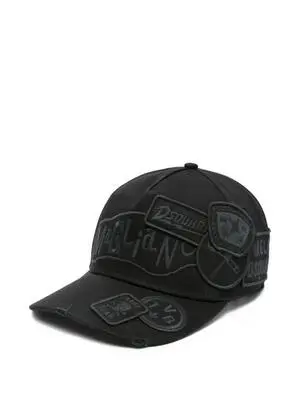 Dsquared2 Embroidered-patch Baseball Cap - Black