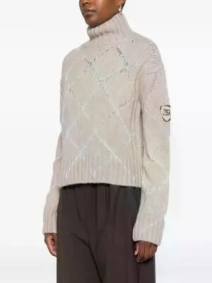 Ermanno Scervino High-neck Alpaca-blend Sweater