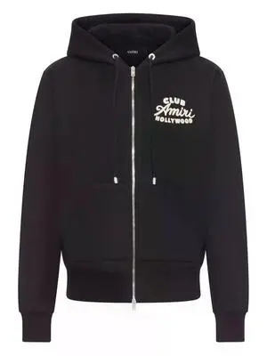 Amiri Club Zip-up Hoodie - Black