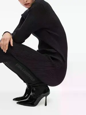 Karl Lagerfeld Ribbed Knit Midi Dress