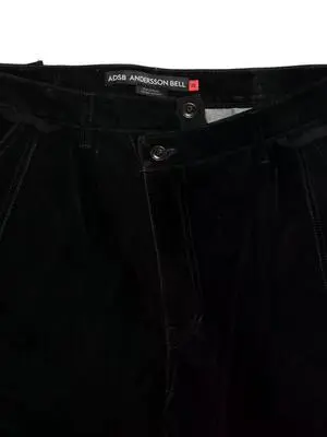 Andersson Bell Paneled Button Fly Jeans - Black