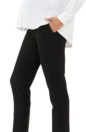 RIPE MATERNITY Alexa Classic Cropped Maternity Work Pant - Black