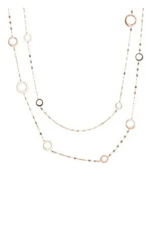 Lana Jewelry 14k Gold Double Strand Circle Necklace