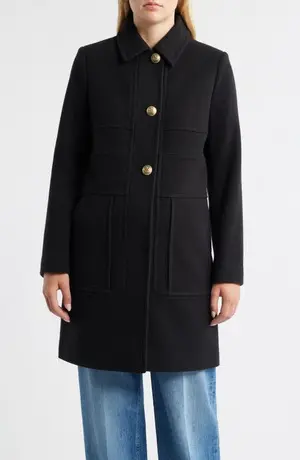 Sam Edelman Inset Waist Coat - Black