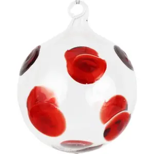 VIETRI Drop Glass Ornament - Red
