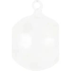 VIETRI Drop Glass Ornament - White