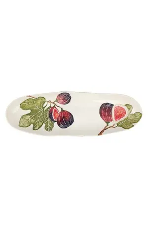 VIETRI Fico Narrow Oval Platter - Purple