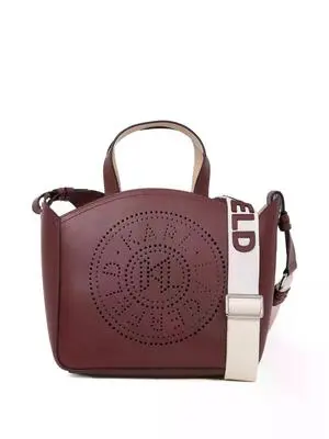 Karl Lagerfeld Small Circle Perforated Tote