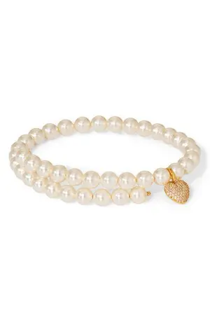 Nadri Poppy Double Wrap Bracelet - Gold