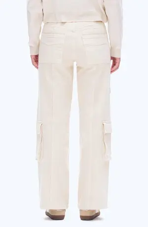 BAYEAS Paneled Wide Leg Cargo Jeans