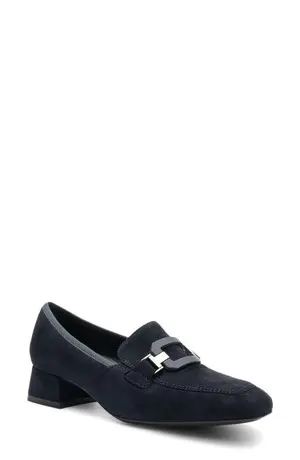 ARA Giza Loafer Pump - Navy