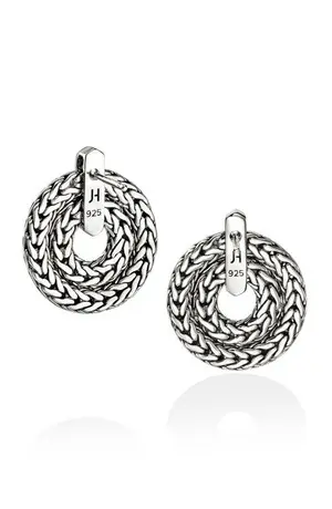 John Hardy Icon Link Frontal Hoop Earrings