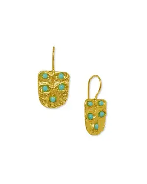 OTTOMAN HANDS Vera Drop Earrings - Metallic Gold