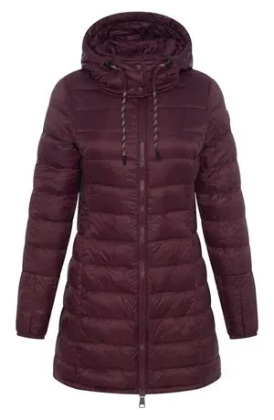 LOLE Claudia Hooded Packable Down Jacket - Dark Cherry