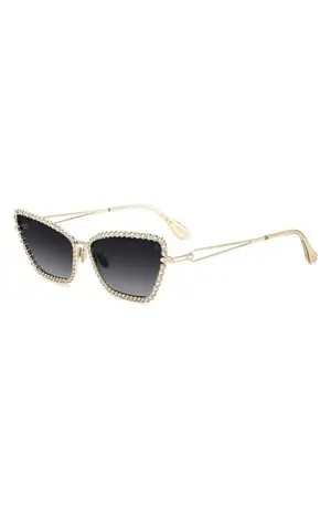 STUART WEITZMAN 53mm Embellished Cat Eye Sunglasses