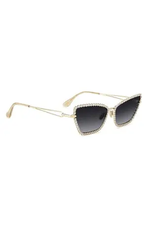 STUART WEITZMAN 53mm Embellished Cat Eye Sunglasses