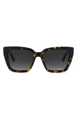 Missoni 54mm Embellished Square Sunglasses Havana/dark Grey Sf