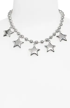 VIDAKUSH Bubble Five Star Ball Chain Necklace