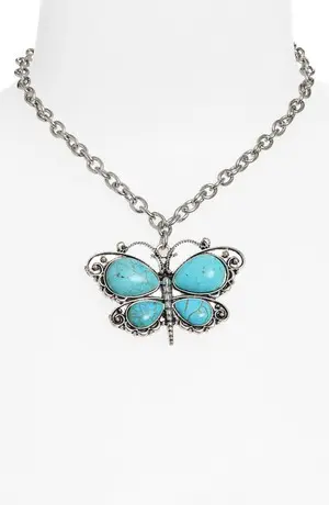 VIDAKUSH Butterfly Pendant Necklace