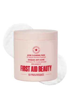 FIRST AID BEAUTY Acne Clearing Pads With 2% Salicylic Acid - No Color