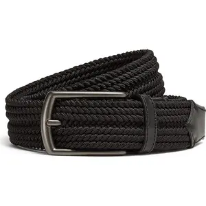 Zegna Triple Stitch™ Braided Belt - Black