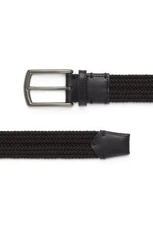 Zegna Triple Stitch™ Braided Belt - Black